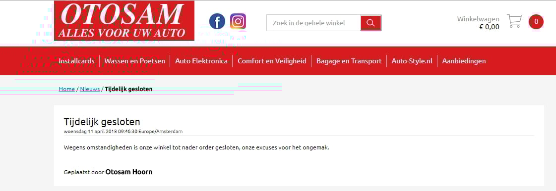 Otosam failliet, voormalige eigenaren geschokt - Medemblik Actueel