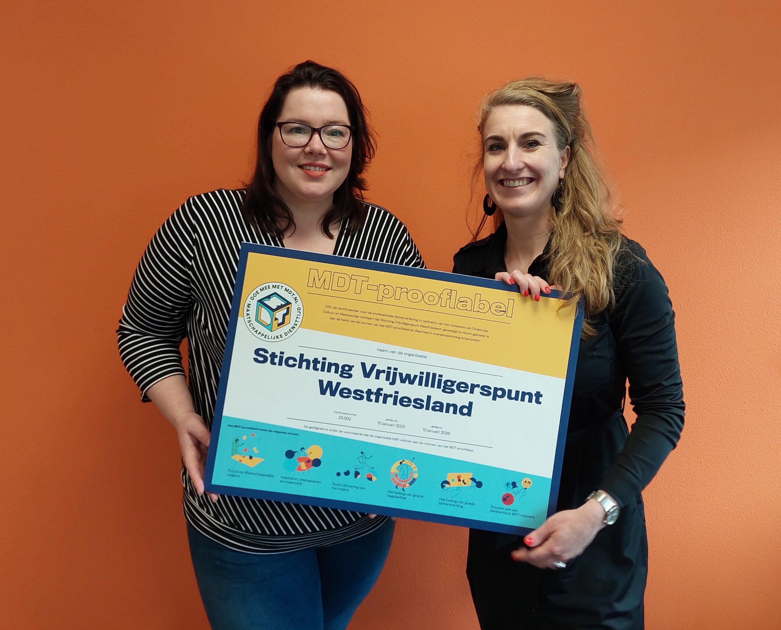 Vrijwilligerspunt behaalt MDT-prooflabel - Medemblik Actueel