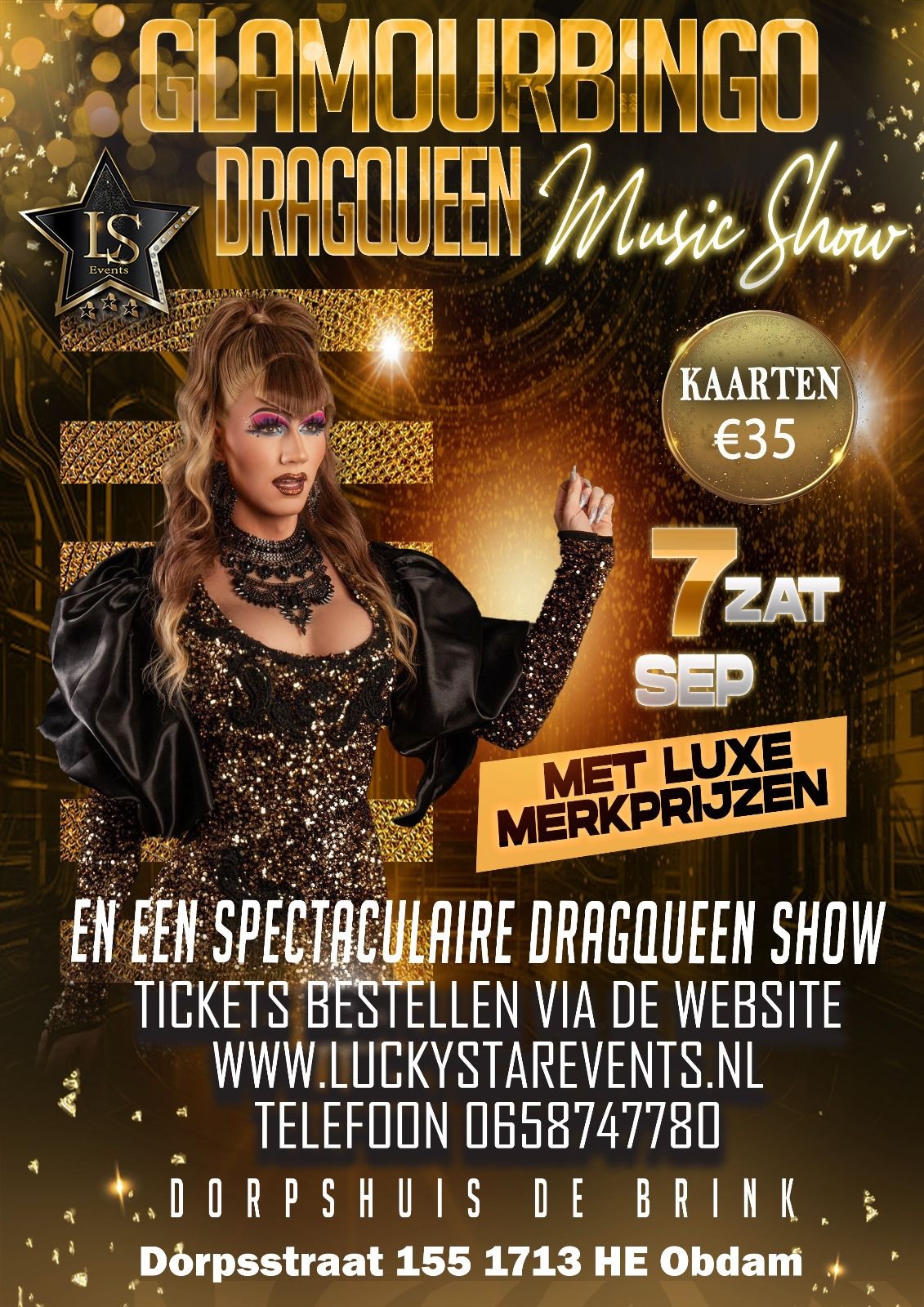 Drag Queen Bingo Show in De Brink Obdam - Medemblik Actueel